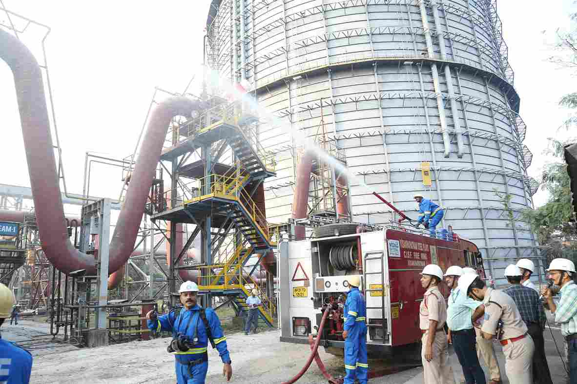 Plant Level Mock drill conducted at RINL - VIS